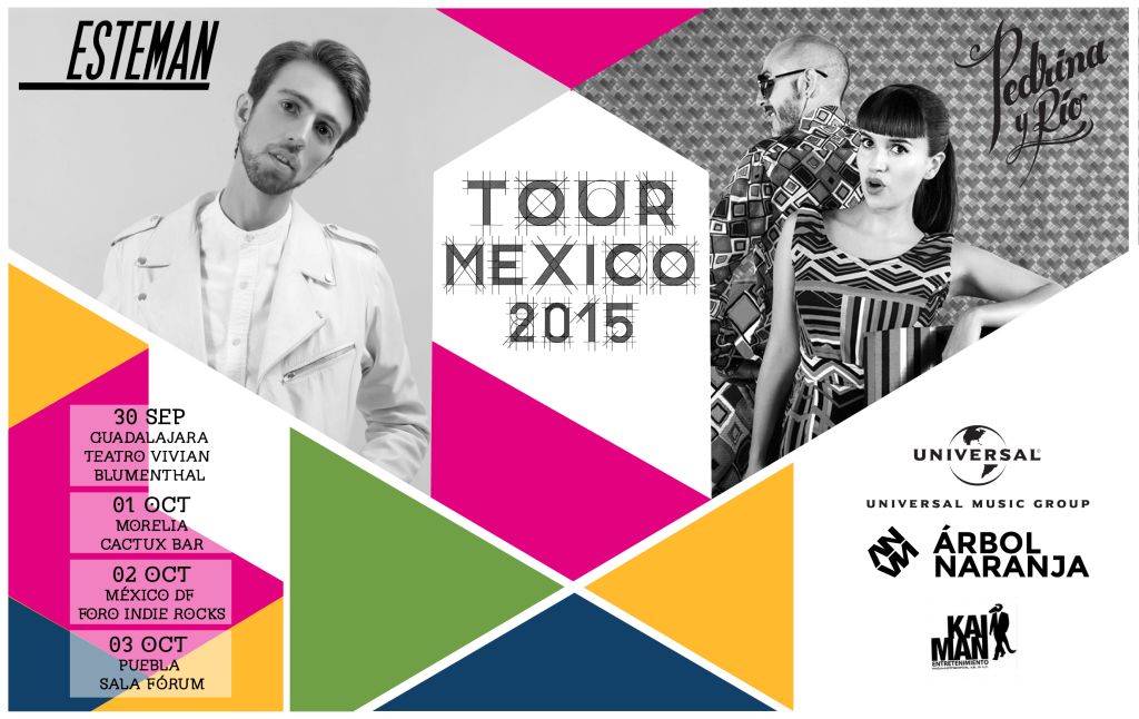 ESTEMAN + PEDRINA Y RIO DE TOUR POR MÉXICO - Endorfina Cultural