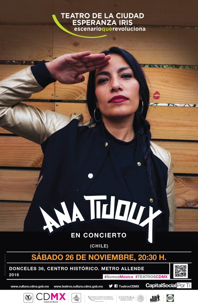 ANA TIJOUX EN TEATRO DE LA CIUDAD - Endorfina Cultural