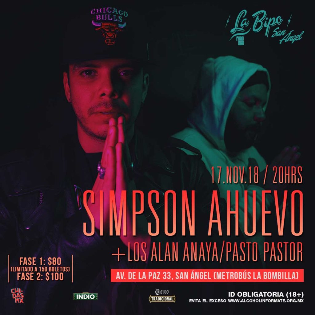 SIMPSON AHUEVO LLEGA AL FORO BIPO SAN ÁNGEL - Endorfina Cultural